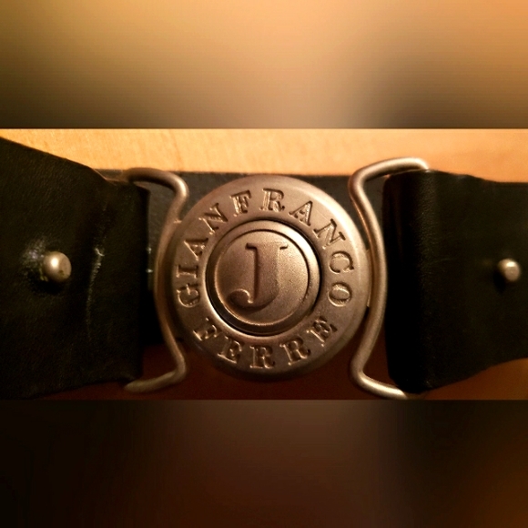 Gianfranco Ferre | Accessories | Vintage Black Leather Gianfranco Ferr ...